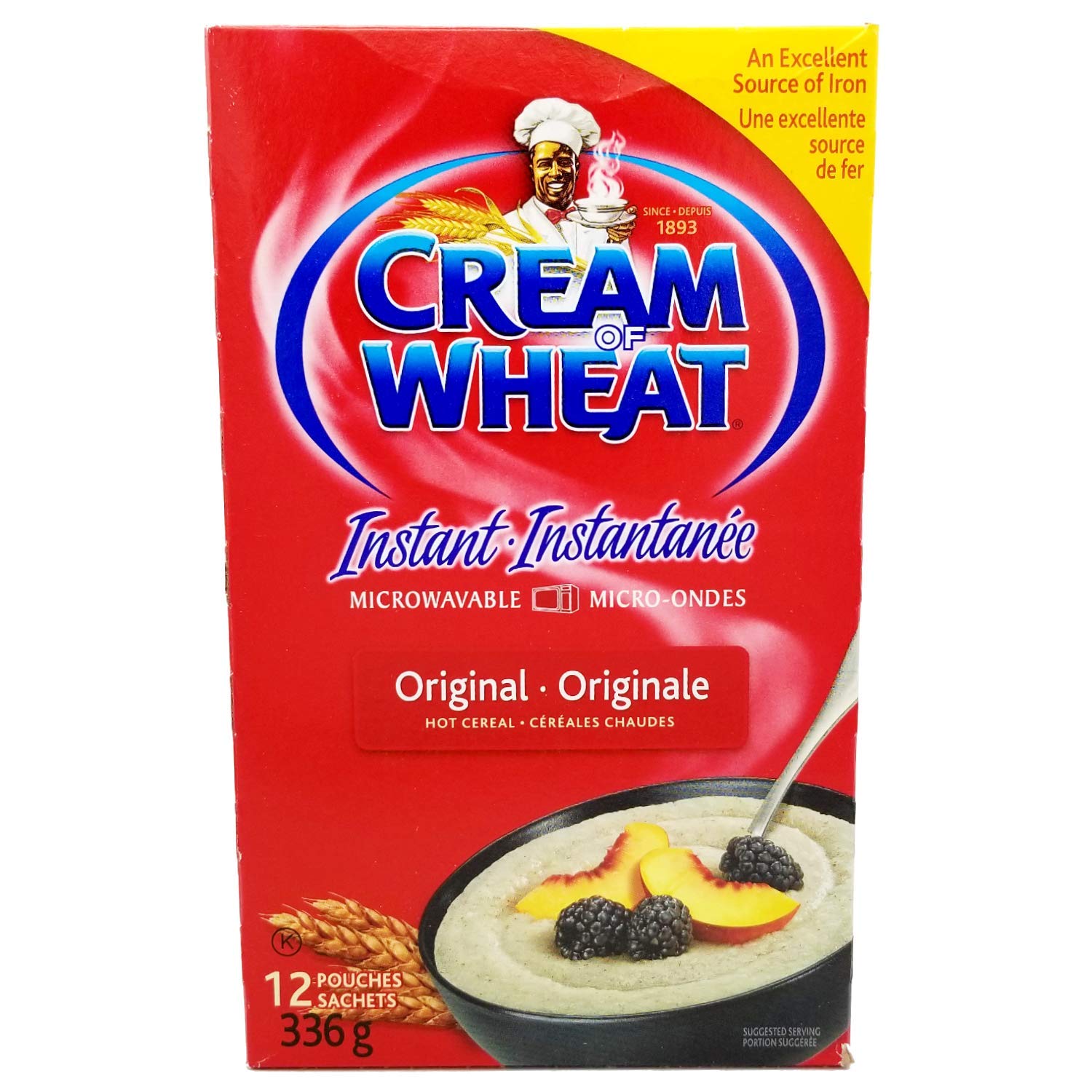 Cream of Wheat, Hot Cereal, 336g (12 Pouches), Original, 1 Unit – Washington Community Market