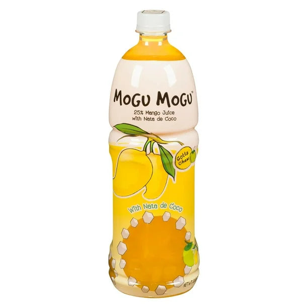 Mogu Mogu, Flavoured Drink With Nata De Coco, 1L, Mango, 1 Unit ...
