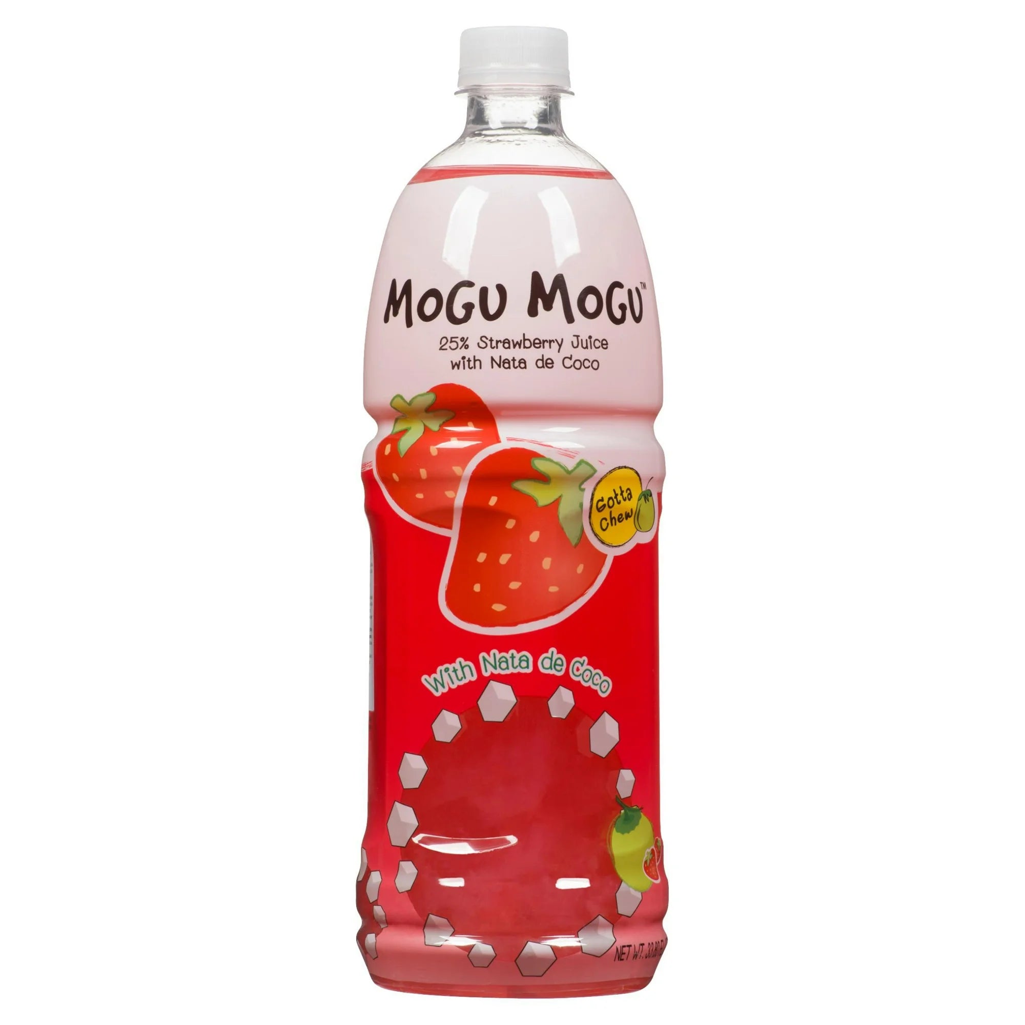 Mogu Mogu, Flavoured Drink With Nata De Coco, 1L, Strawberry, 1 Unit ...