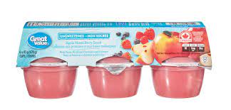 Great Value, Snack Cups, 6*113g, 679g unit, Variety Flavours, 1 Unit ...