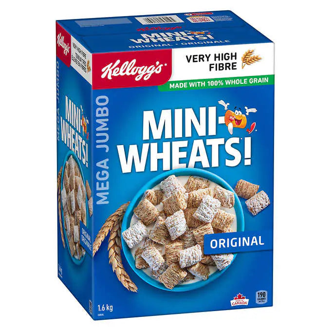 Kellogg's, Mini-Wheats, Various Sizes, Original, 1 Unit – Washington ...